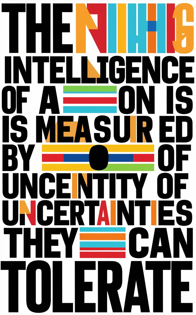 DALL·E prompt: A striking modern lettering poster with bo...