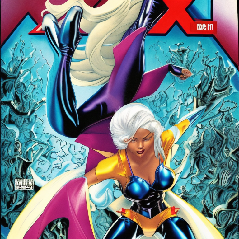 Stable Diffusion prompt: Comic Cover with the Marvel Book...