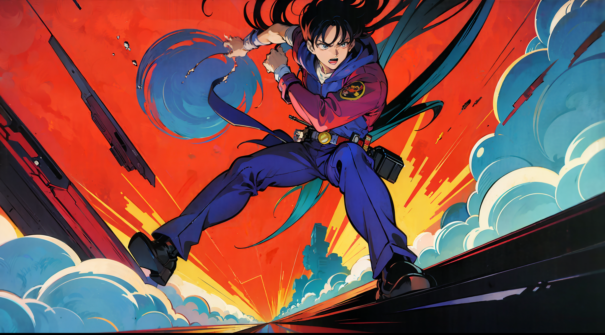 Cetus-Mix prompt: Vintage anime screenshot from Akira, 90...