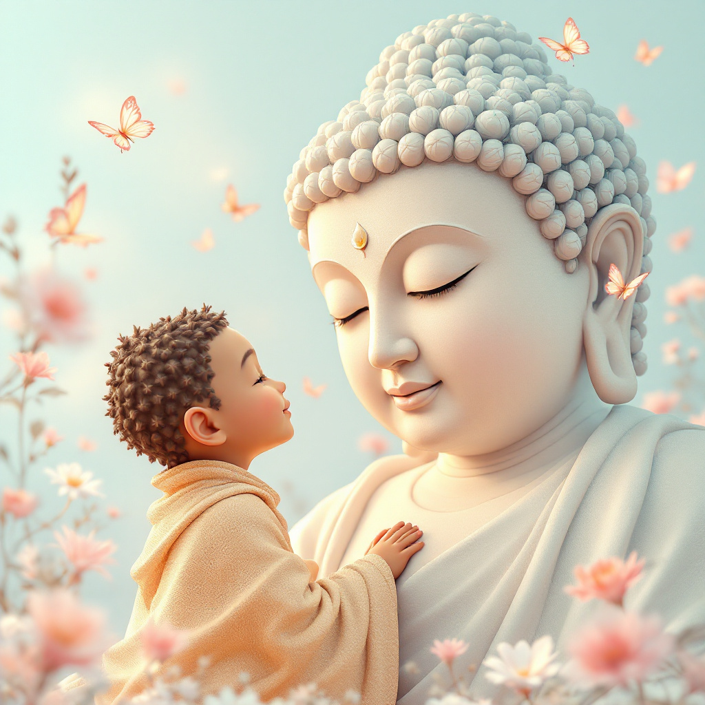 FLUX prompt: This is a beautifully 3d digital artwork dep...