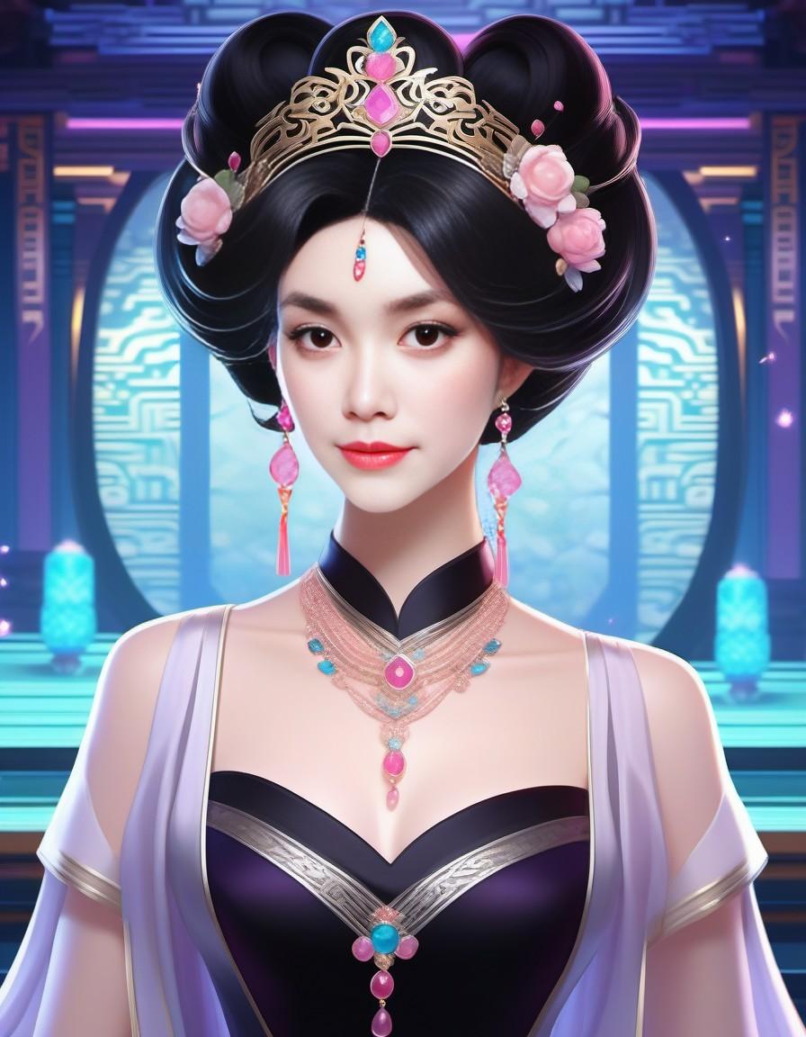 Midjourney prompt: A graceful and elegant game character,...