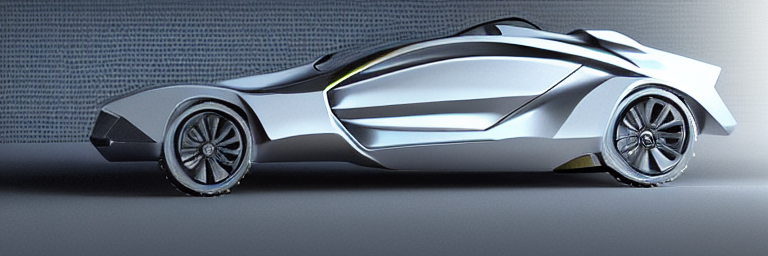 Stable Diffusion prompt: Hyundai angular concept car, 3d ...