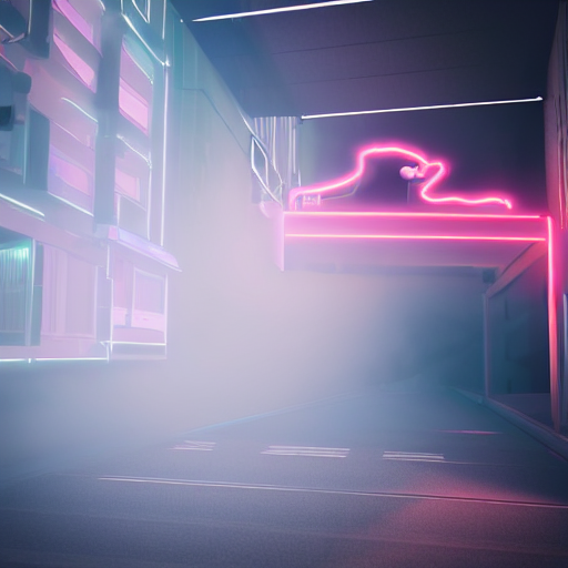 Stable Diffusion prompt: night, japanese, neon light, vol...