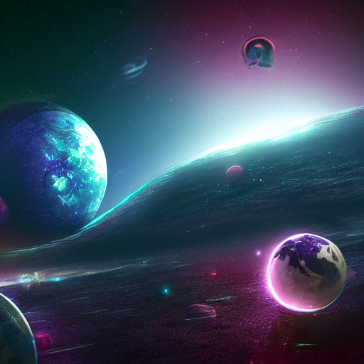 Stable Diffusion prompt: mdjrny-v4 style, fantasy, planet...