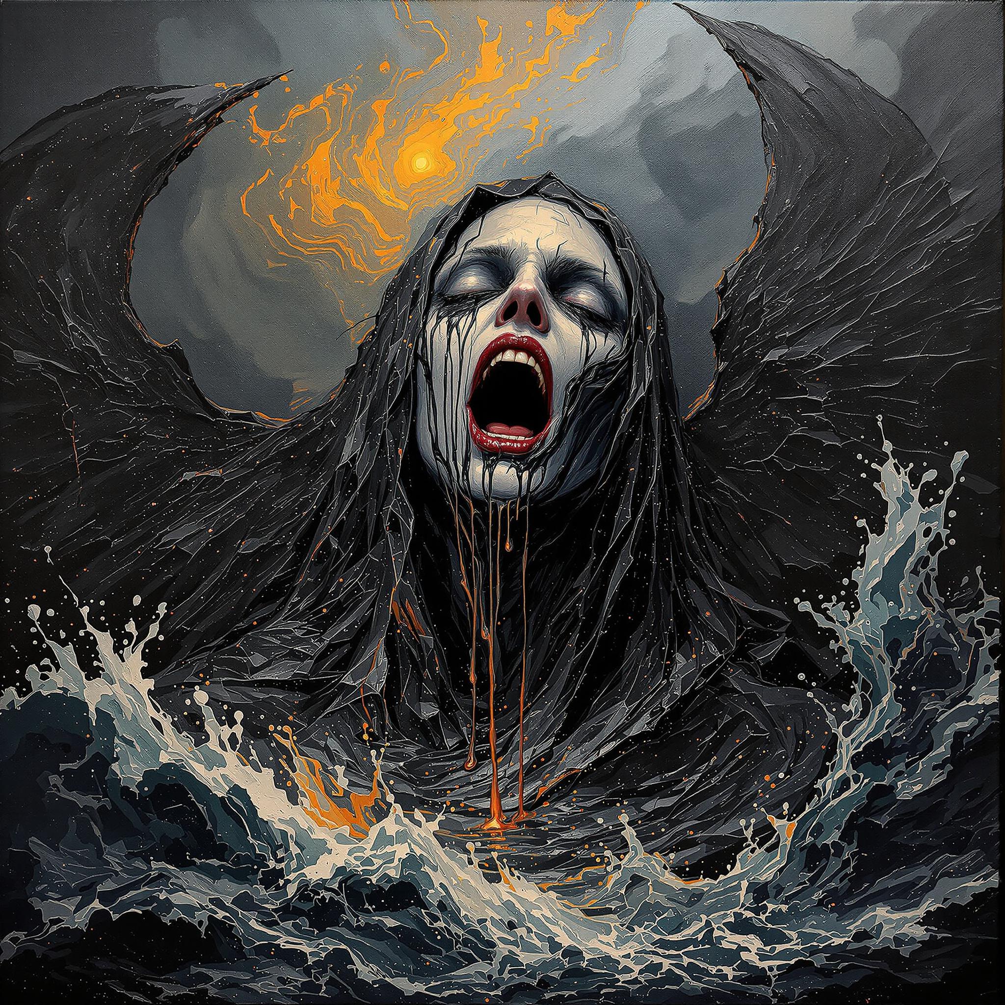 FLUX prompt: textured embossed oil impasto painting, unfi...