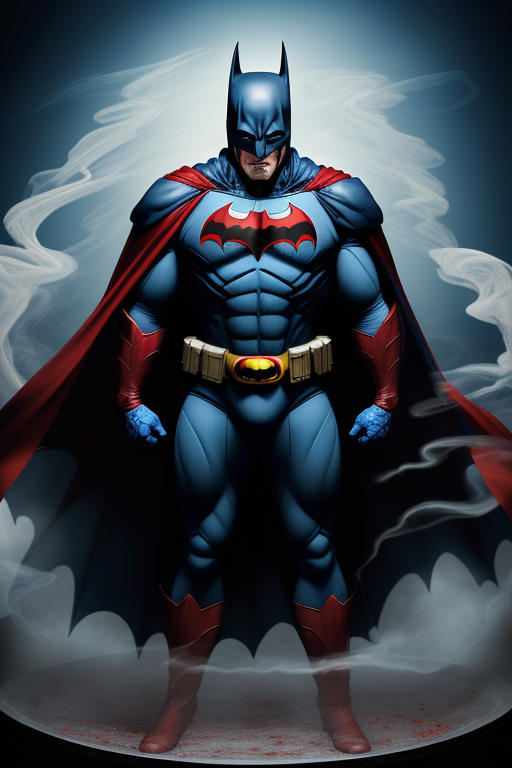 DreamShaper prompt: Batman realistic, a formidable villai...