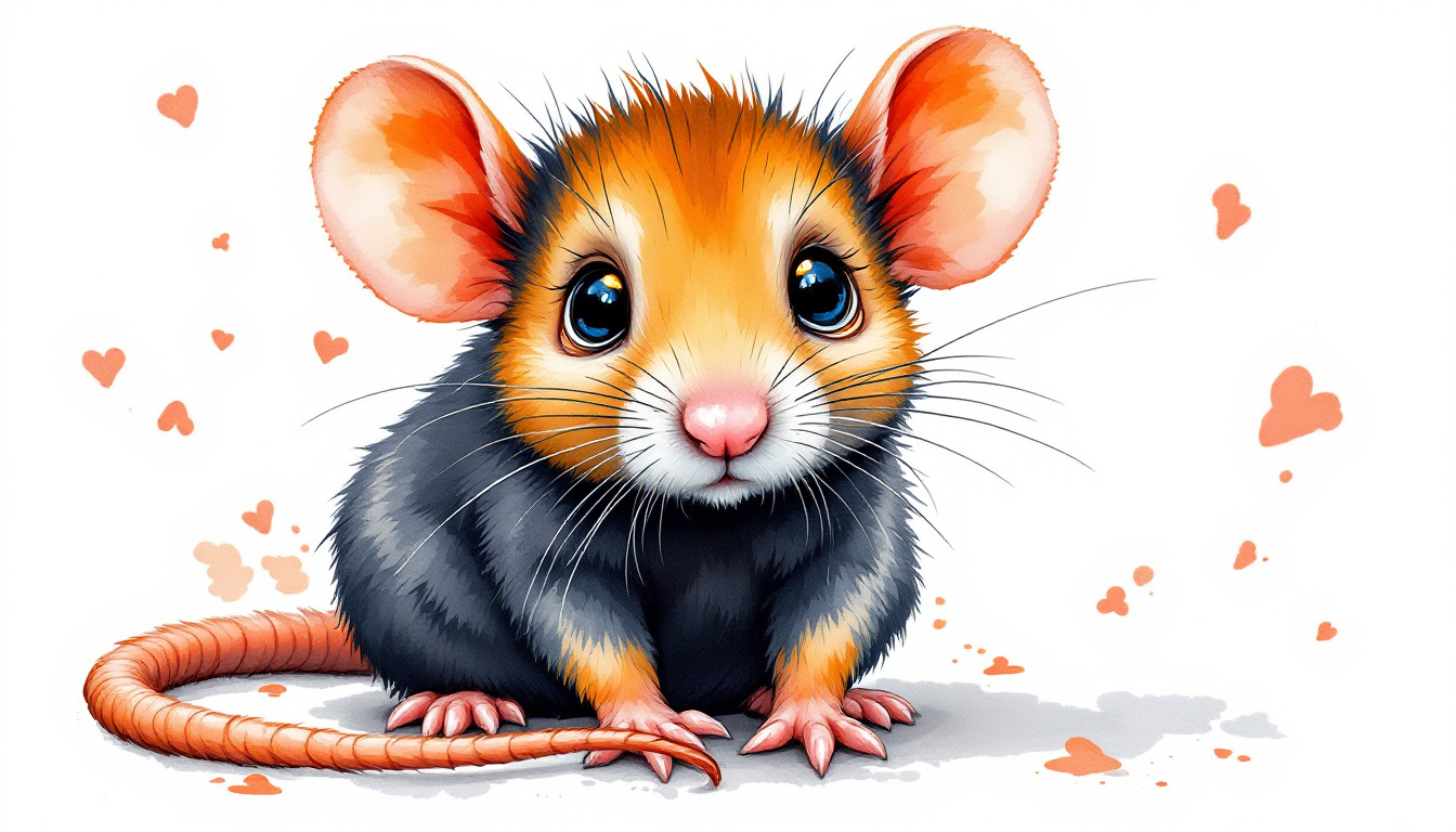 FLUX prompt: Awesome colorful illustration, cute orange a...