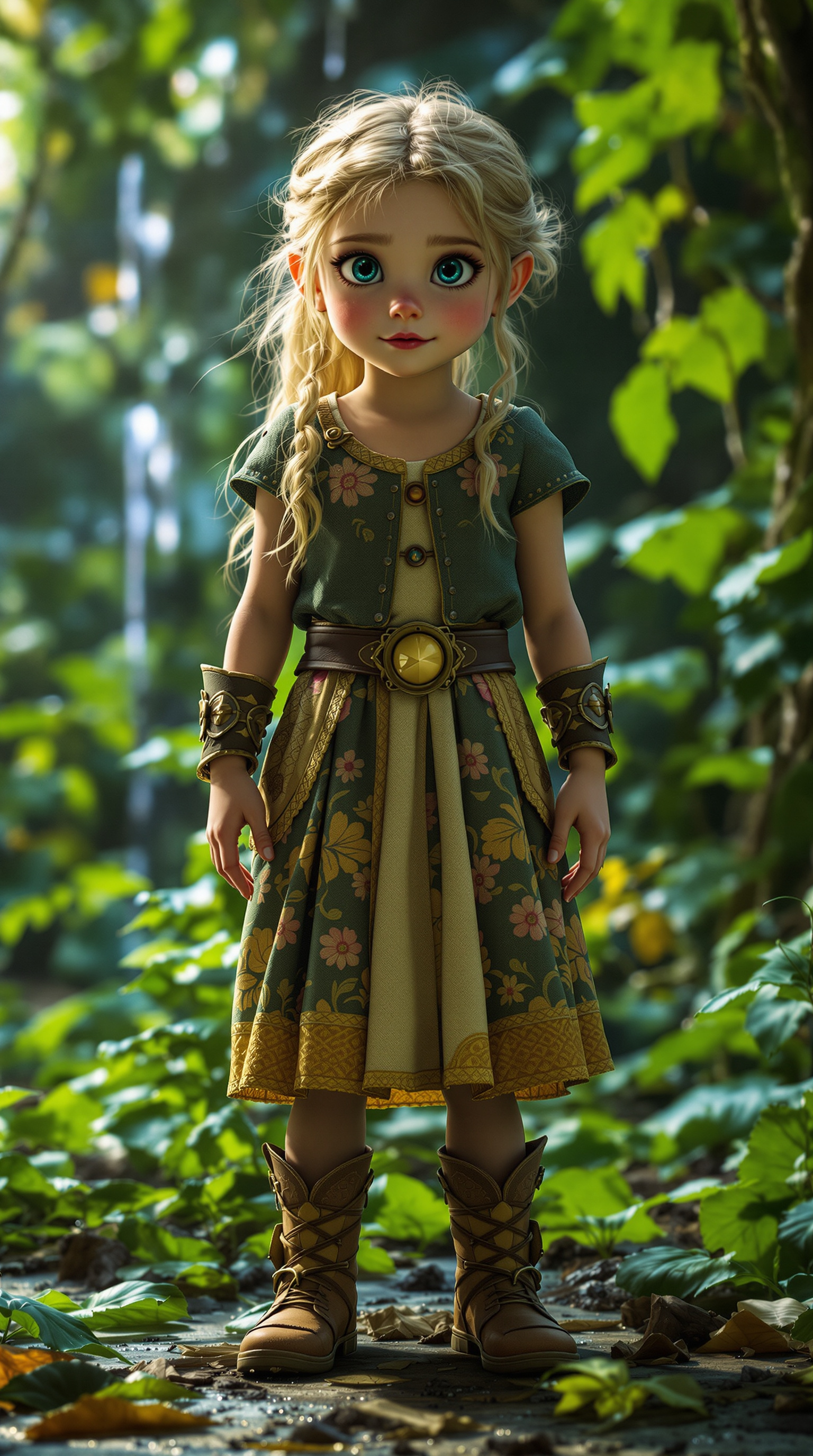 FLUX prompt: A hyper-realistic depiction of ten year old ...