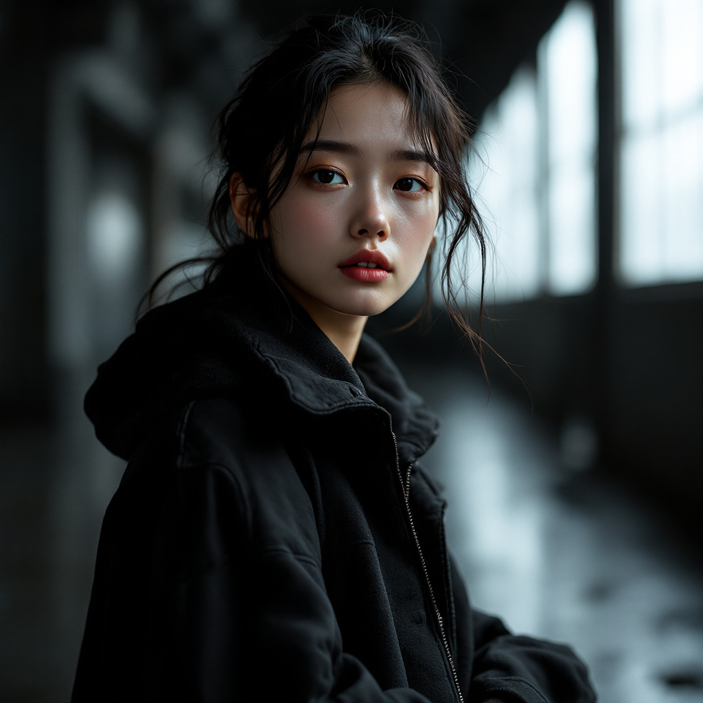 FLUX prompt: Photography, upper body shot, young female m...