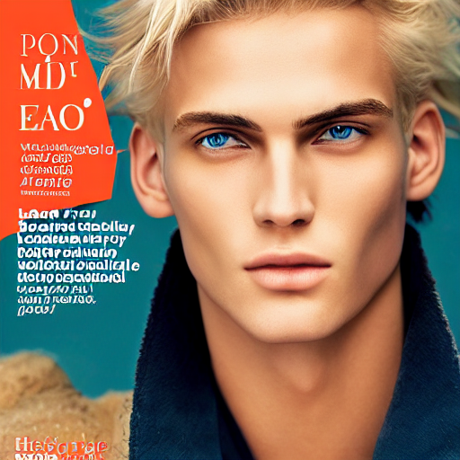 Stable Diffusion prompt: Masterful beautiful blonde male ...