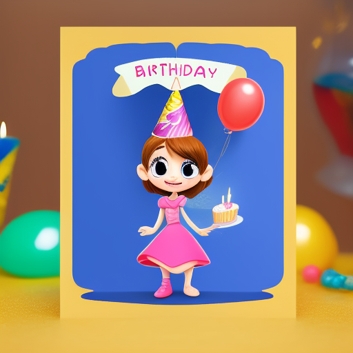 Openjourney prompt: Birthday invitation Card design for a...