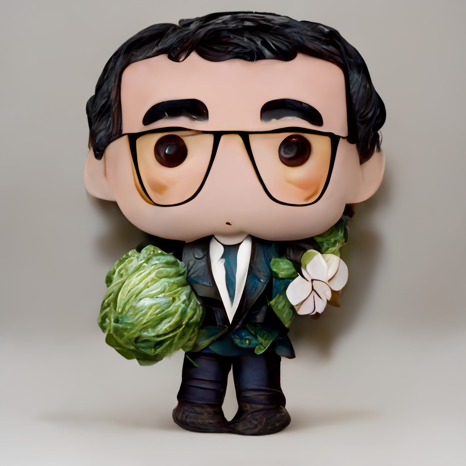 Midjourney prompt: adorable john oliver as a funko pop fi...