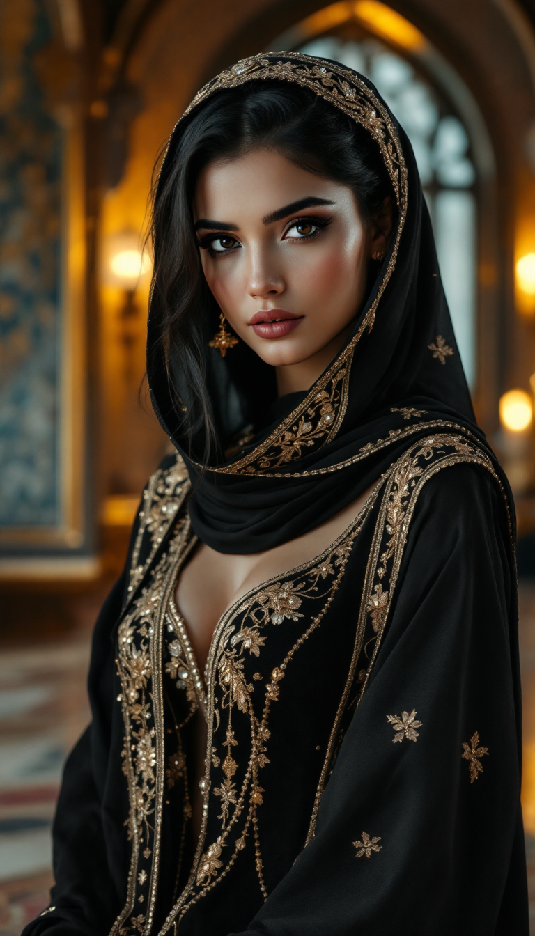 FLUX prompt: /imagine prompt: An incredibly beautiful Ara...