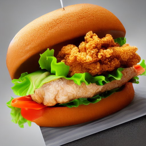 Stable Diffusion prompt: Realistic Crispy Chicken sandwic...