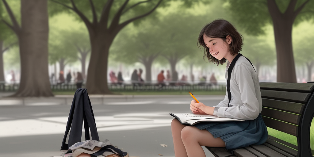 DreamShaper prompt: In a bustling city park, where laught...