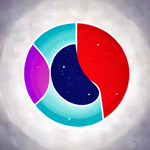 Stable Diffusion prompt: cute comet logo, rounded, large ...