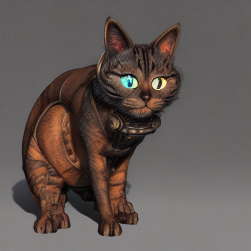Stable Diffusion prompt: steampunk hymalaya cat, octane r...
