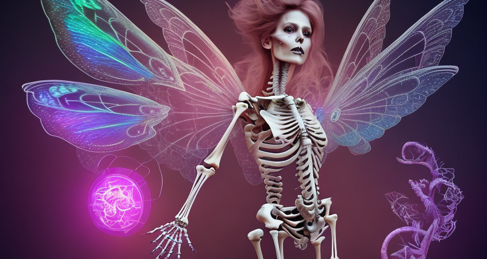 Openjourney prompt: full body image of a fairy, fairy ske...