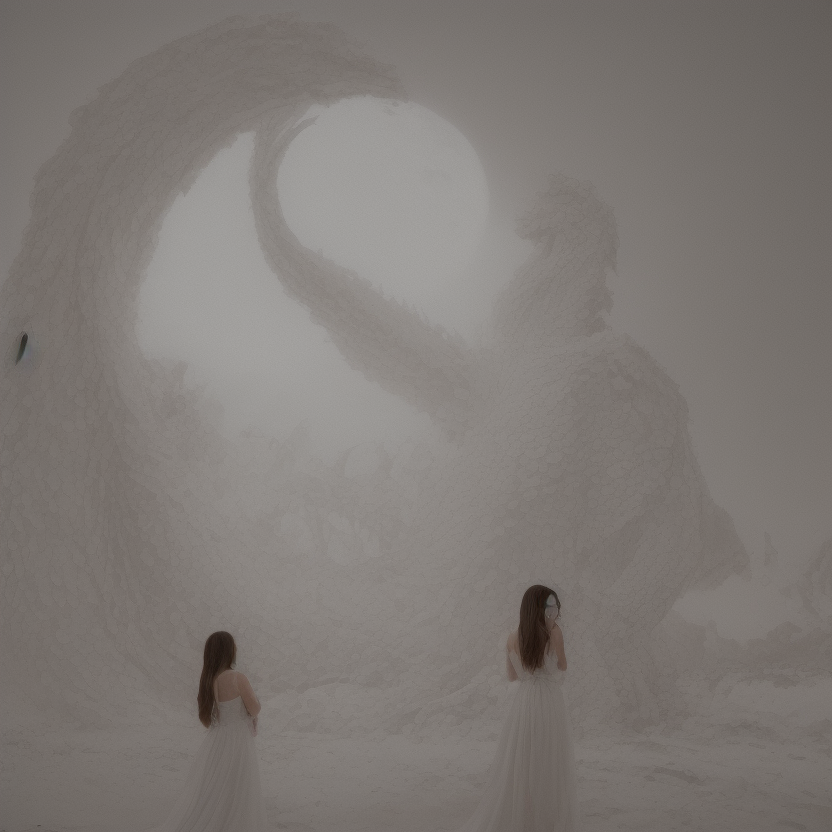 epiCRealism prompt: The image depicts a woman in a white ...