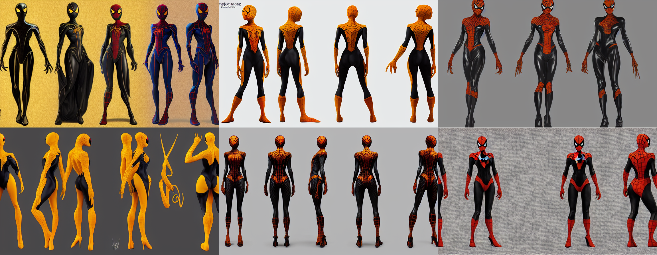 Stable Diffusion prompt: full body character turnaround o...
