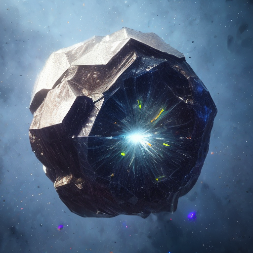 Openjourney prompt: giant dusty diamond that is half in a...