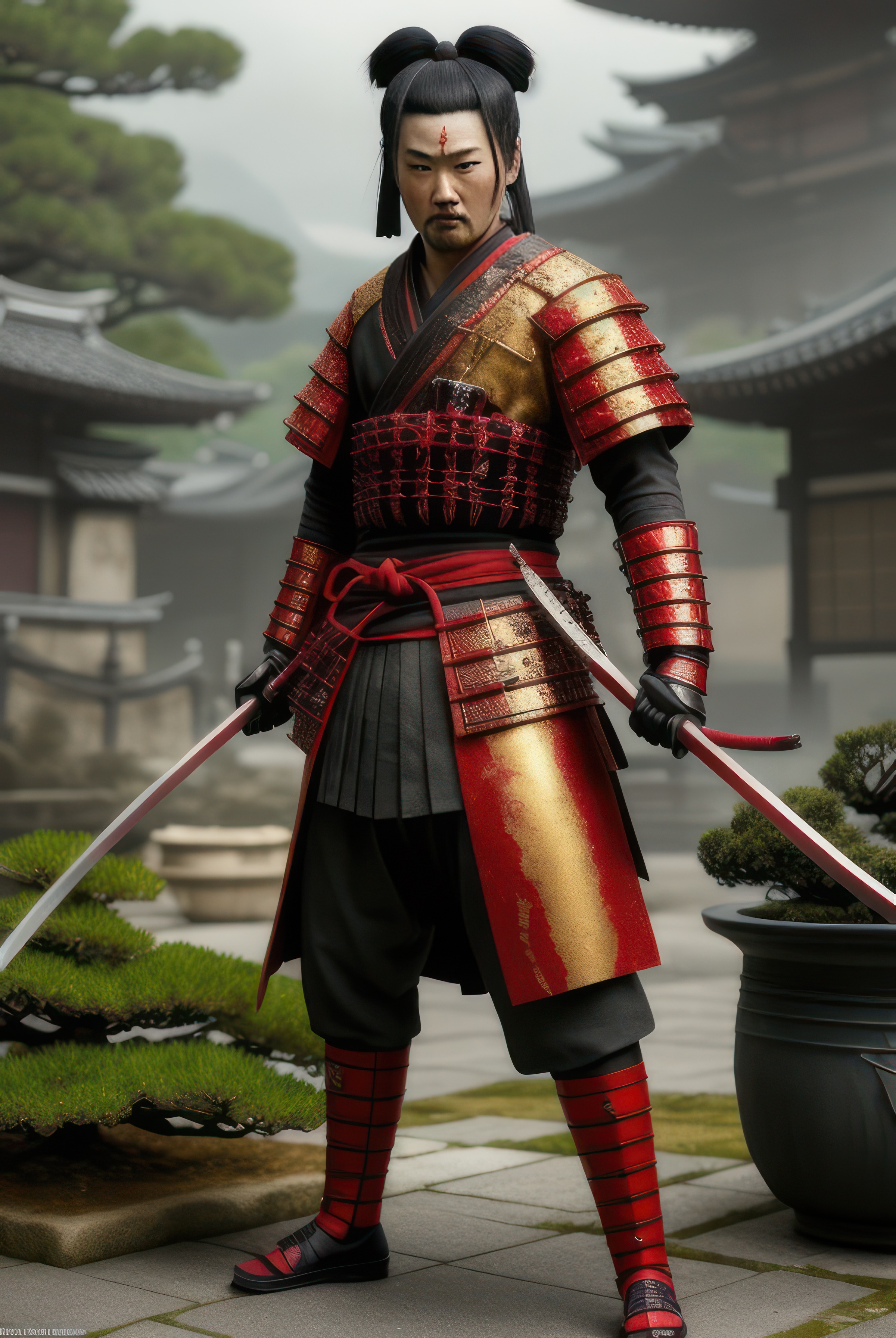 A Samuari With Katana