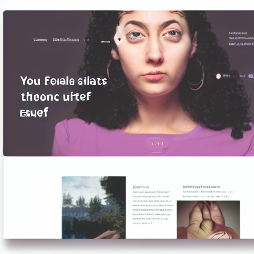 Stable Diffusion prompt: female self-knowledge website, h...