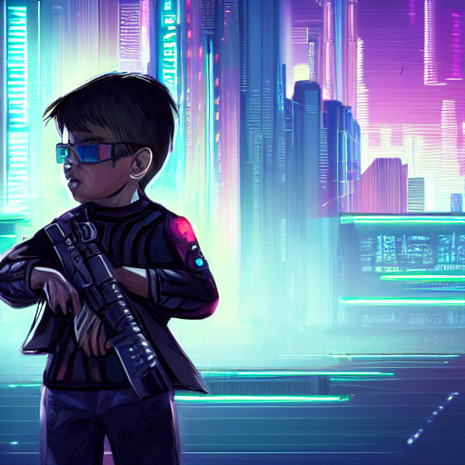 Stable Diffusion prompt: Small boy looking angry and cute...