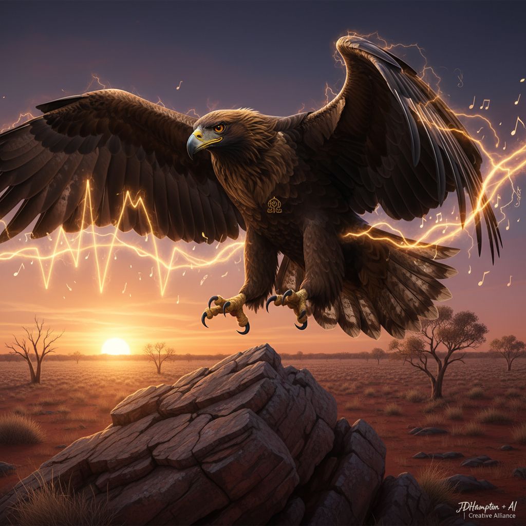 Nano Banana prompt: A Tribute to the Wedge Tailed Eagle w...