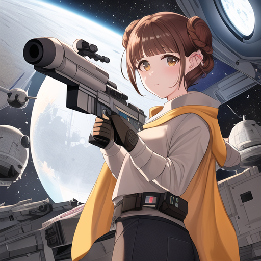 TrinArt prompt: masterpiece, best quality, princess Leia,...