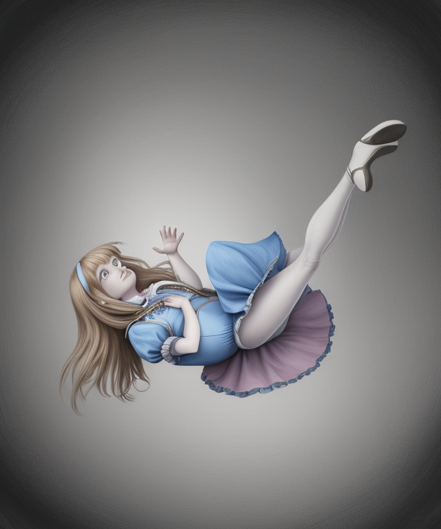 DreamShaper prompt: realistic drawing alice from alice i...