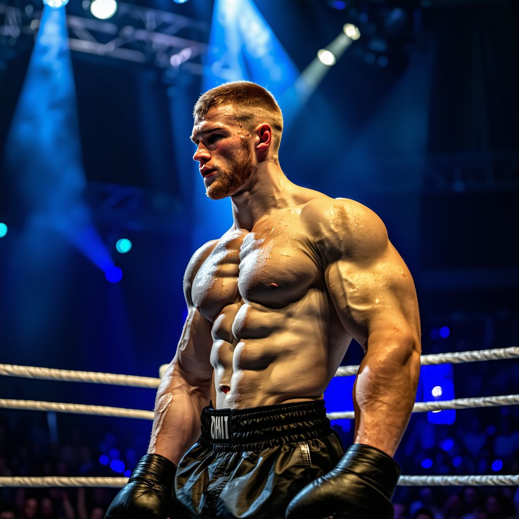 Stable Diffusion prompt: photograph,a muscular boxer in t...