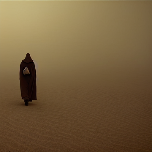 Stable Diffusion prompt: mysterious figure in striking cl...