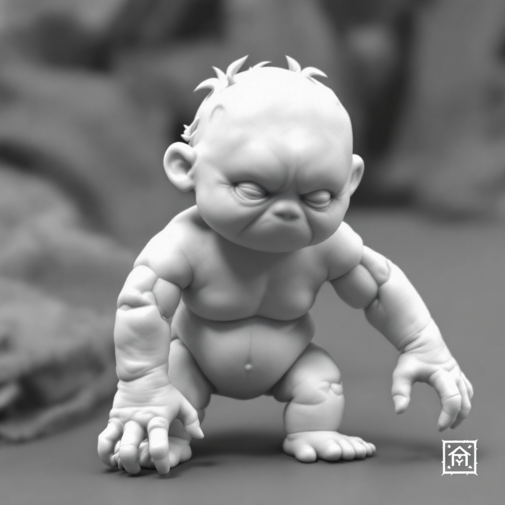 FLUX prompt: jpeg artifacts, low quality, lowres, 3d, render, d...