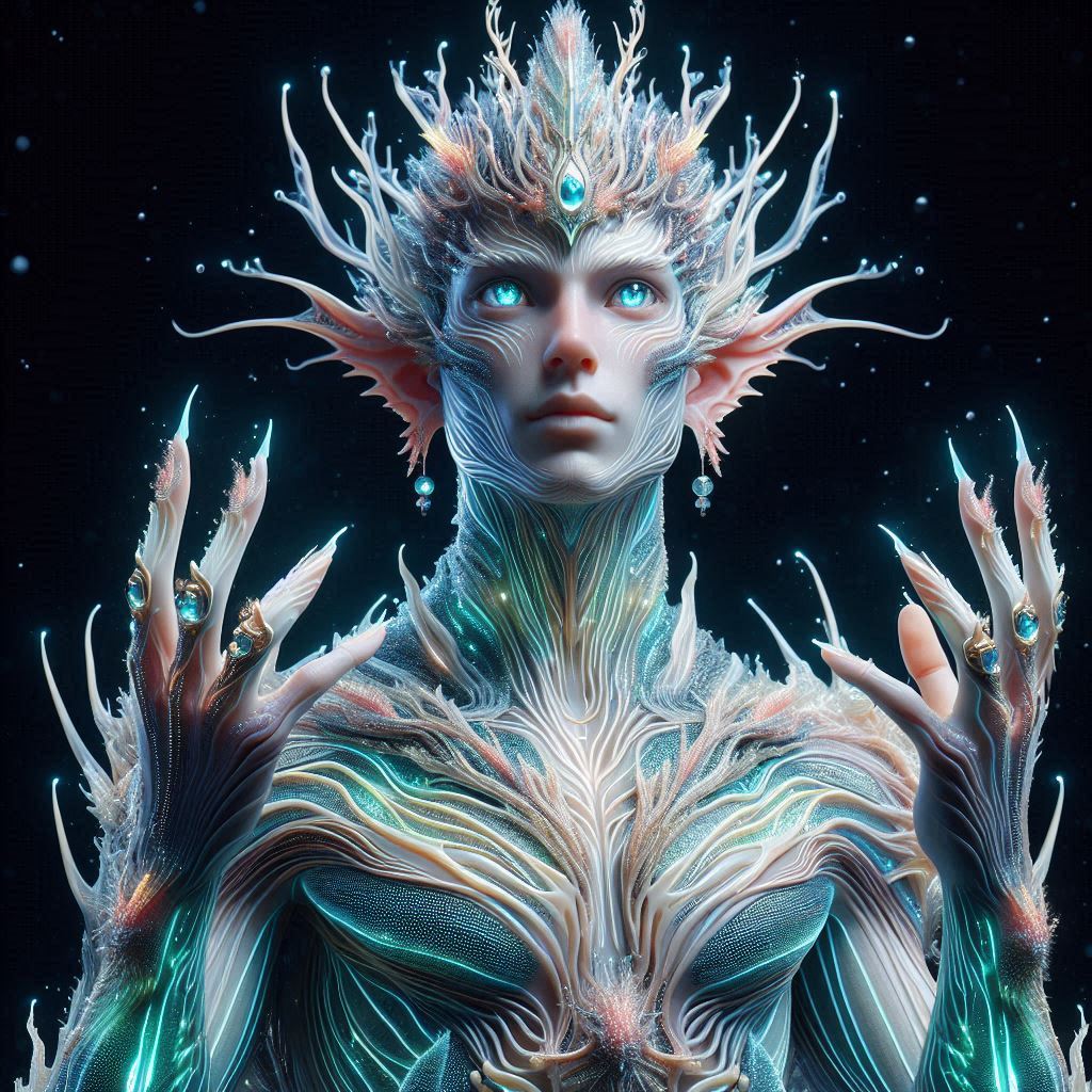 DALL·E prompt: A hyper-realistic 3D character of an ancie...