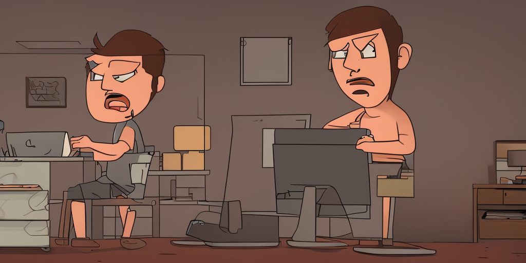 Mo-Di Diffusion prompt: angry guy without a beard in shor...