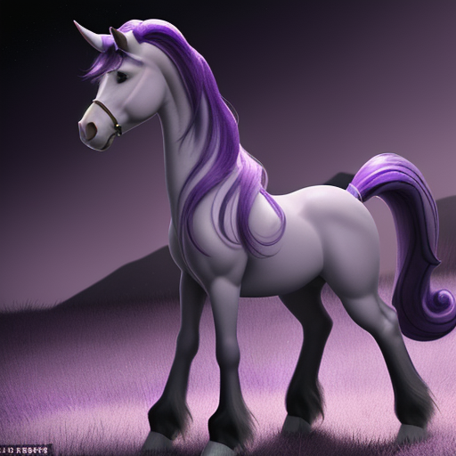majicMIX realistic prompt: Twilight Sparkle is a pony wit...