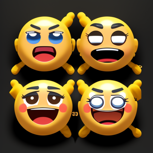 DreamShaper prompt: real animations of (((emoji full deta...
