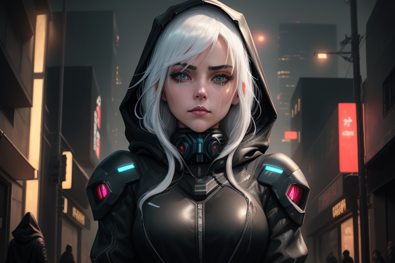 ReV Animated prompt: (a photo of female assassin), ((beau...