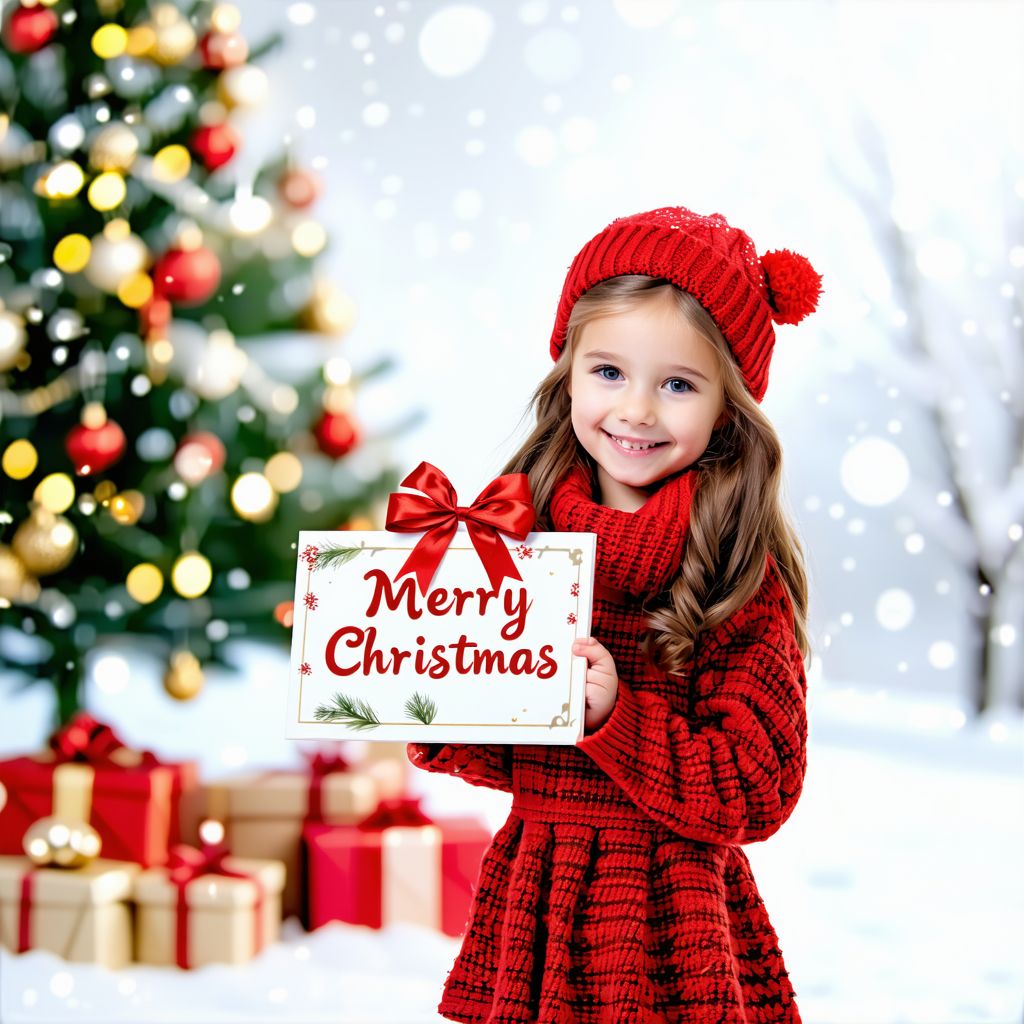 Stable Diffusion prompt: very beautiful girl,christmas sc...