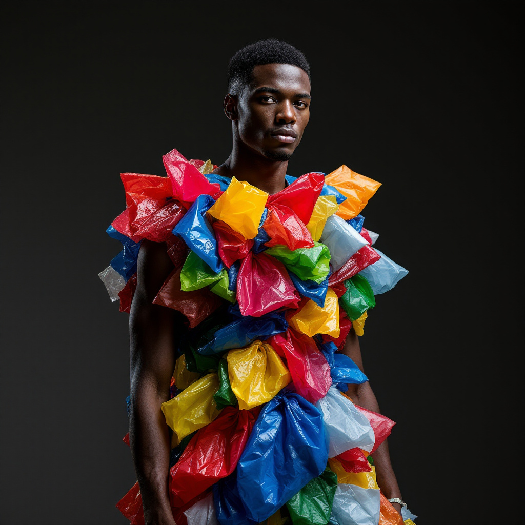 FLUX prompt: Breaking fashion barriers with boldness and ...
