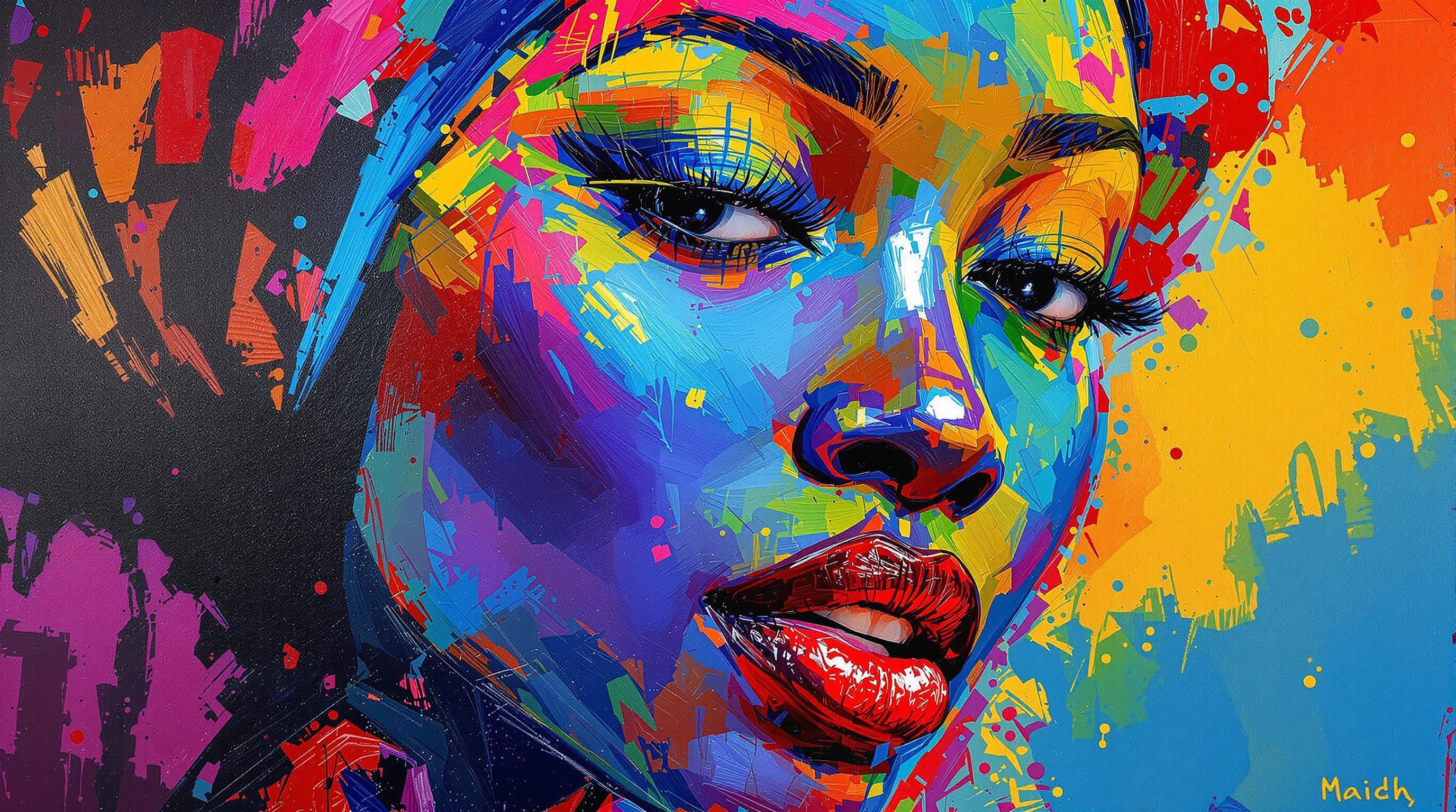 FLUX prompt: A lively and energetic oil painting in br...