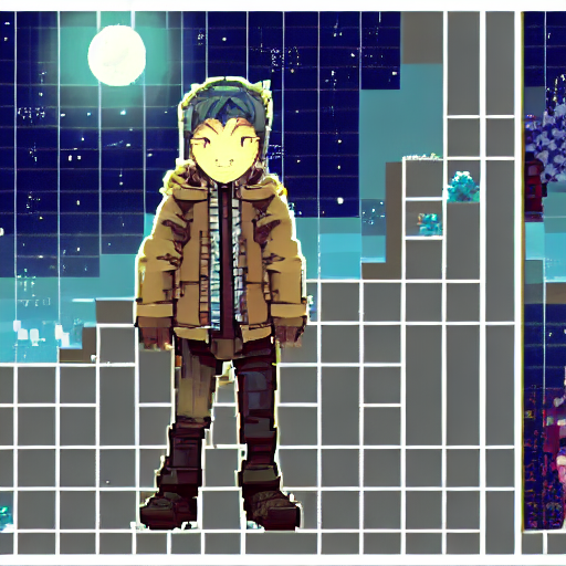 Stable Diffusion prompt: game character art ,Satoshi, 40 ...
