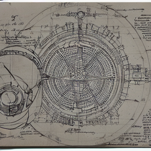 Stable Diffusion prompt: Detailed Schematics of Stargate,...