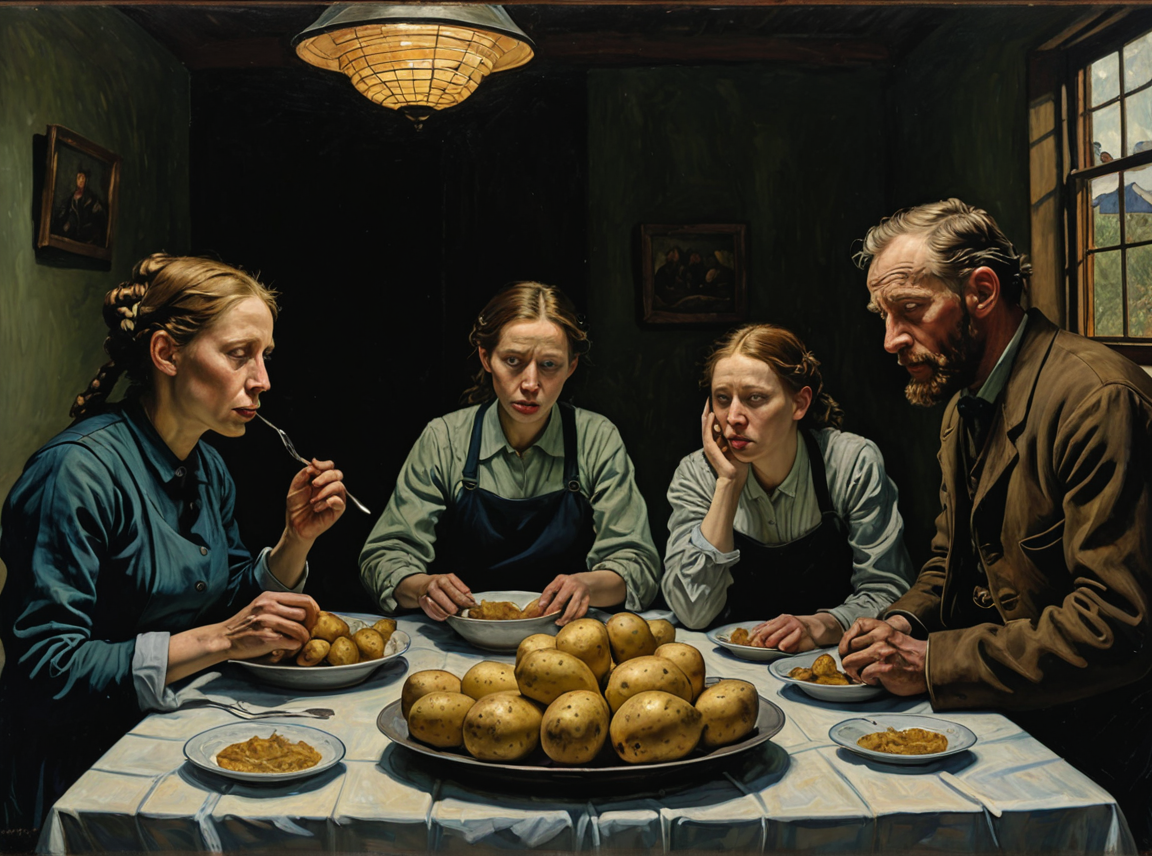 Stable Diffusion prompt: a new interpretation of van Gogh...