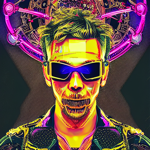 Stable Diffusion prompt: nft style, cyberpunk, synthwave,...