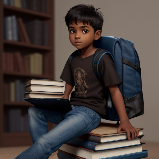 DreamShaper prompt: realistic little brown skinned boy wi...