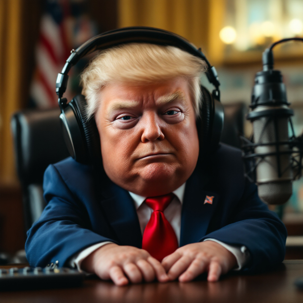 FLUX prompt: American baby that resembles President trum...