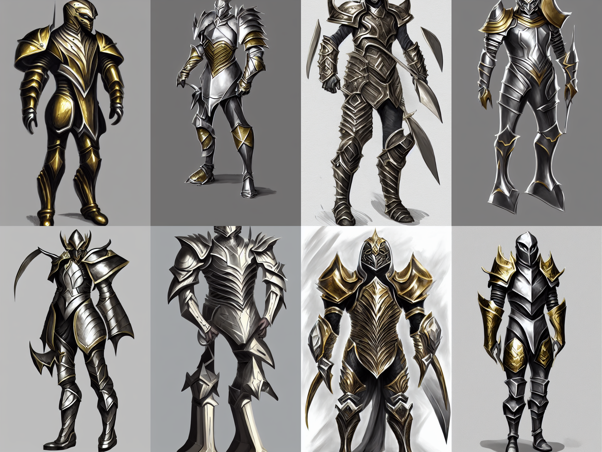 Stable Diffusion prompt: fantasy armor, big shoulders, co...