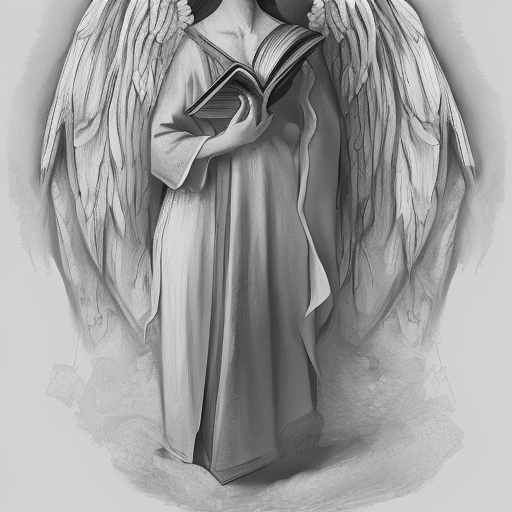 Mo-Di Diffusion prompt: painted of beautiful angel and my...